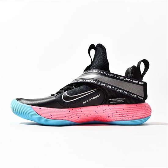 Nike REACT HYPERSET Кроссовки волейбольные Черный/Розовый/Голубой ...