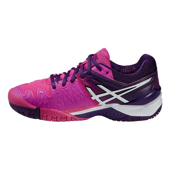 Asics GEL-RESOLUTION 6 (W) Кроссовки теннисные женские Розовый/Белый ...
