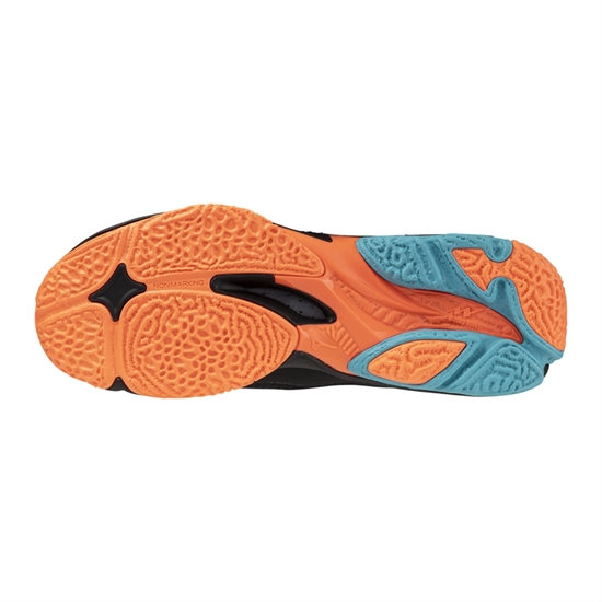 Mizuno WAVE LIGHTNING Z8 MID Кроссовки волейбольные Черный/Оранжевый ...